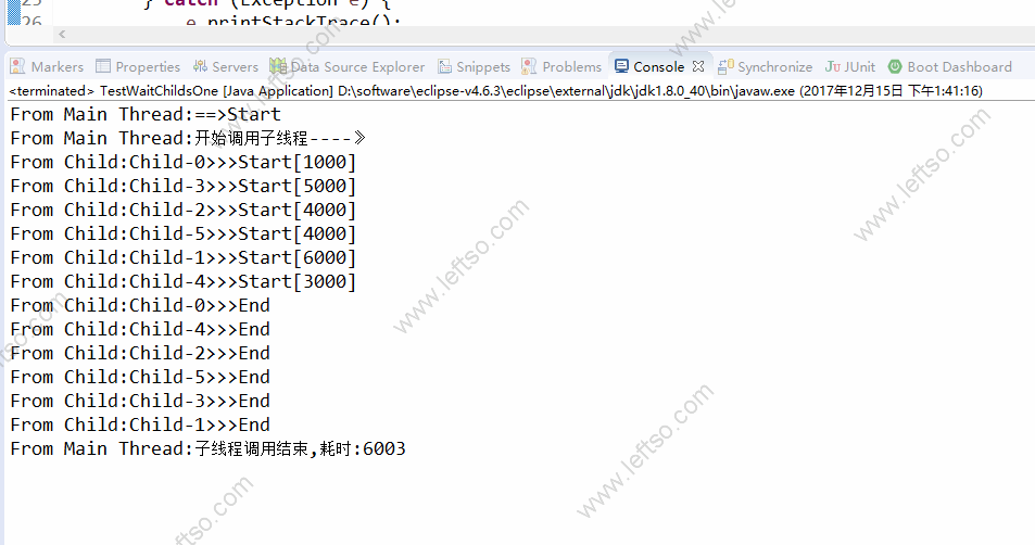 Java基础多线程之线程同步（主线程等待子线程结束） 左搜