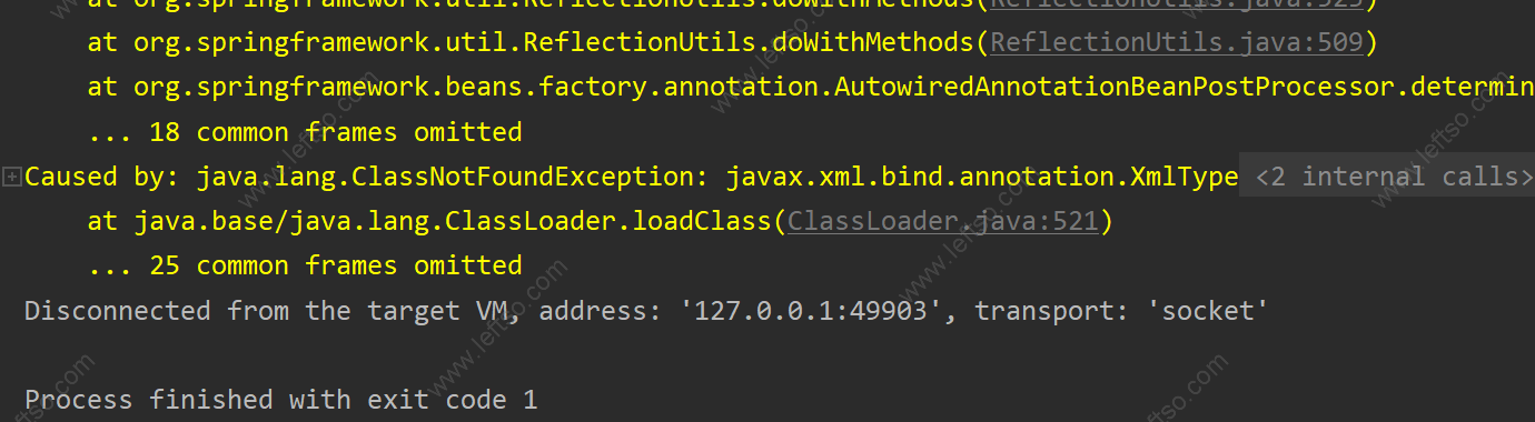 Java Lang Classnotfoundexception Javax Xml Bind Annotation Xmltype 左搜