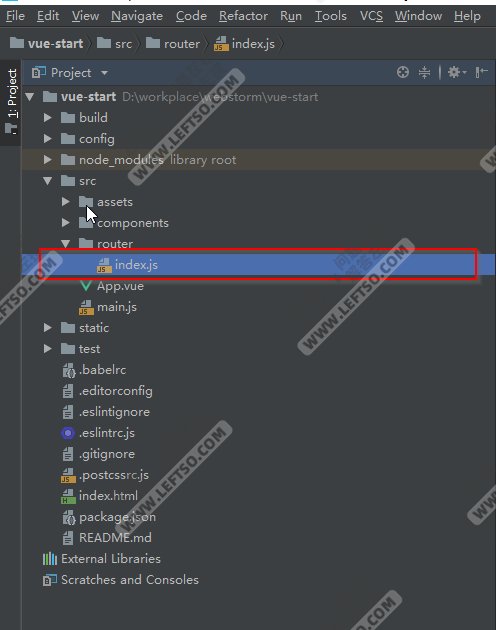 vue-router 中 routers 定义写法-左搜