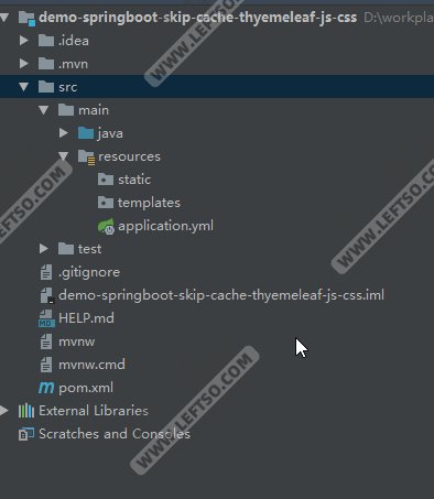 spring boot 开发中禁用thyemeleaf模板/js/css等缓存-左搜